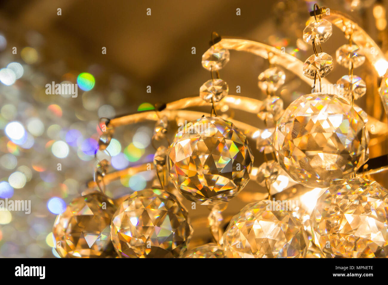 Rainbow glass balls lamps shining light texture light gitter lamps ...