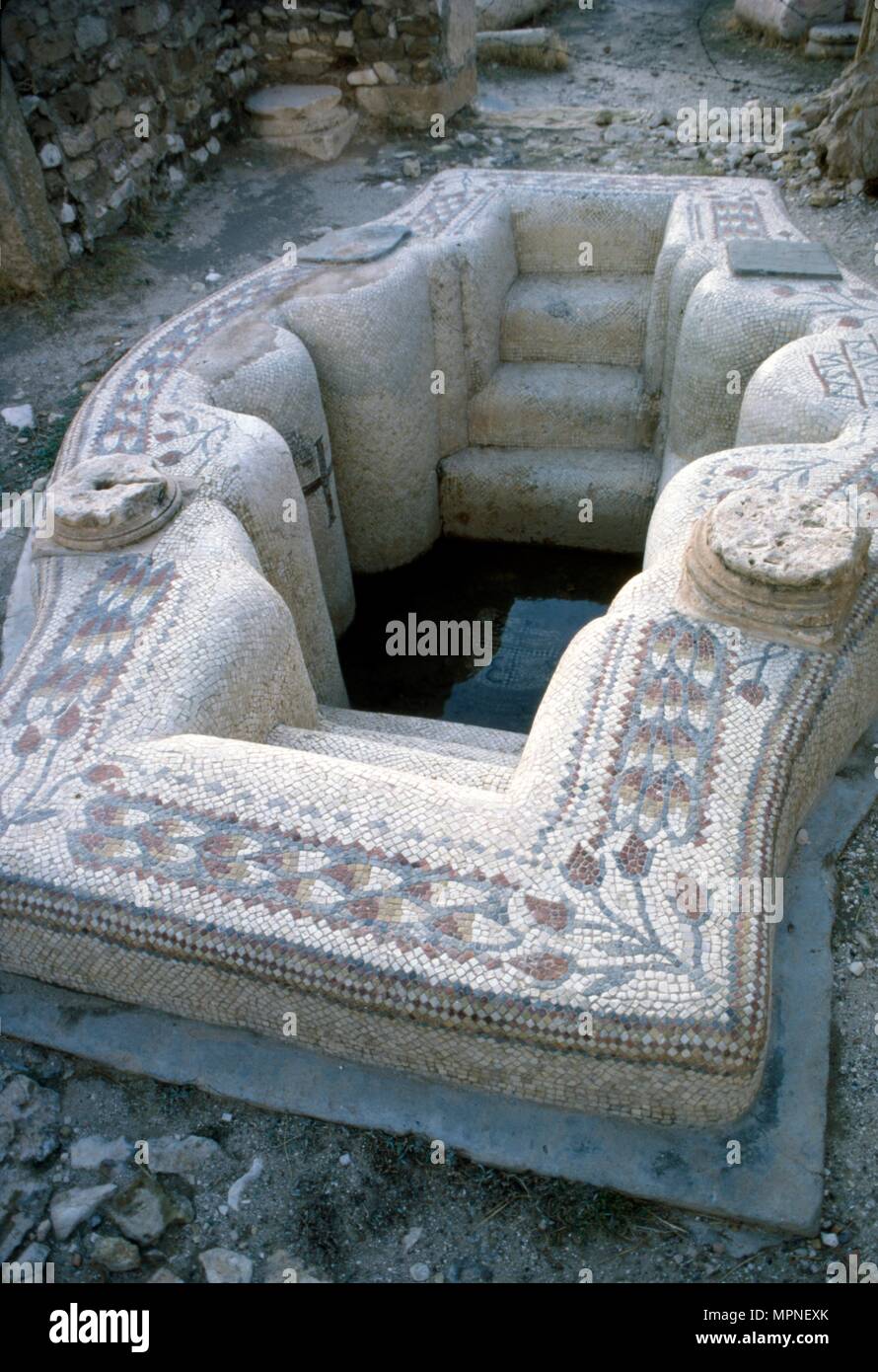 Early Christian Baptismal Bath at Roman forum of Sufetula, Sbeitla ...