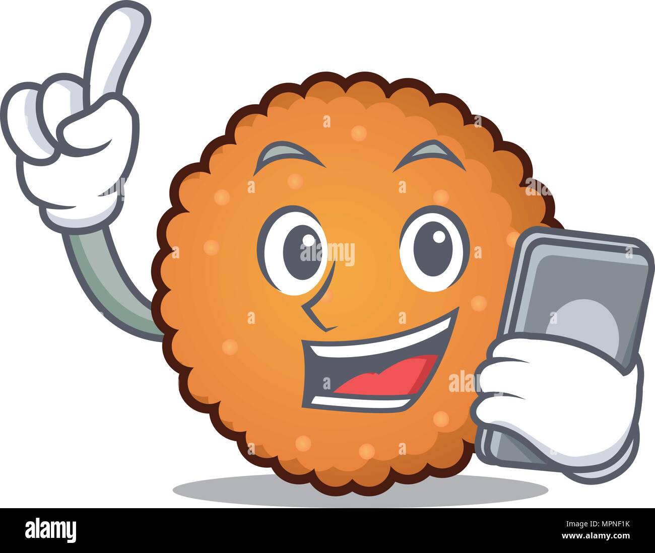 With phone cookies character cartoon style Stock Vector Image & Art - Alamy