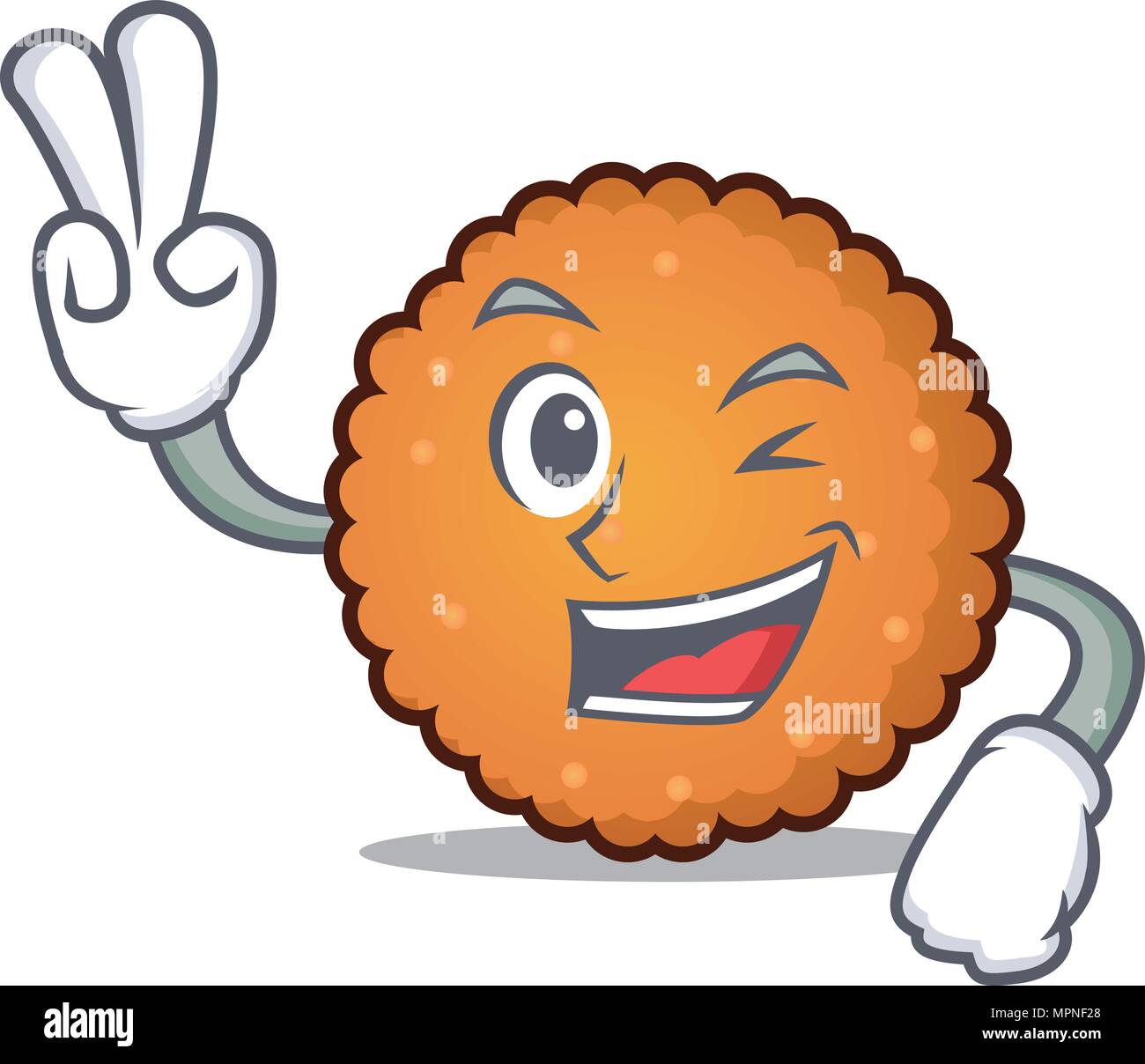 Two finger cookies character cartoon style Stock Vector Image & Art - Alamy