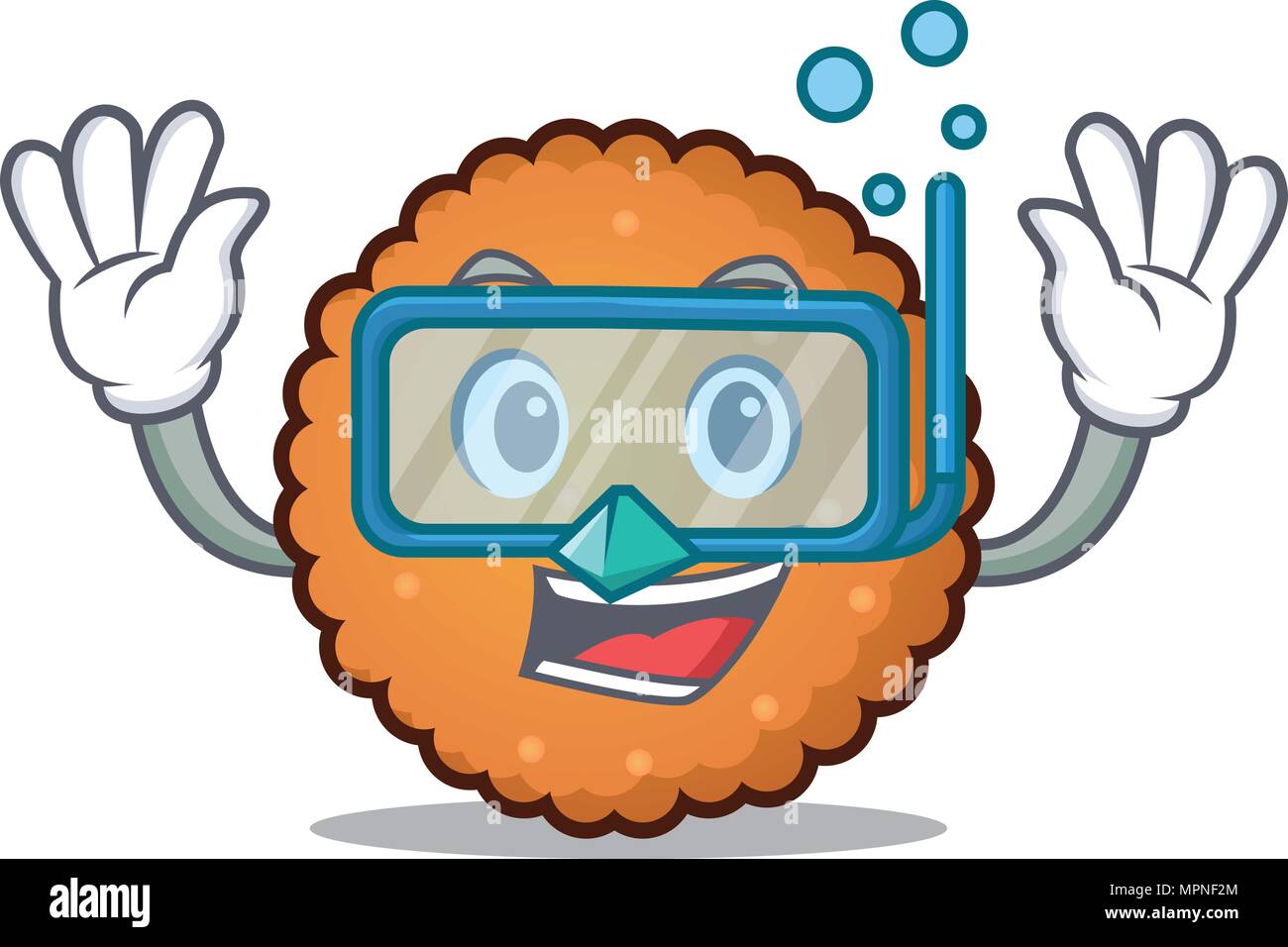 Diving cookies character cartoon style Stock Vector Image & Art - Alamy