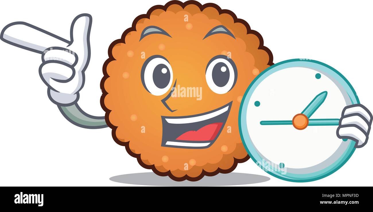 With clock cookies character cartoon style Stock Vector Image & Art - Alamy