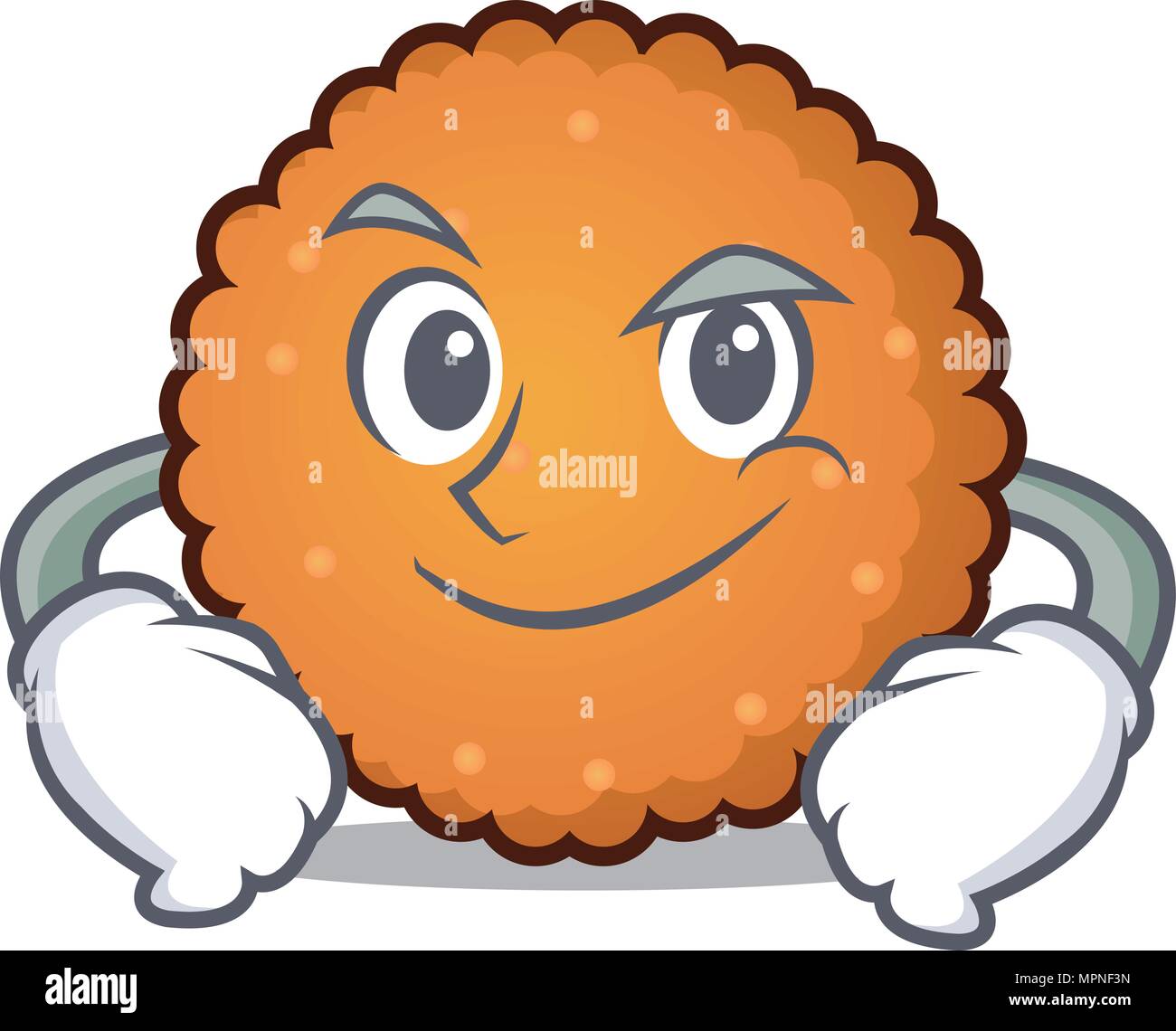 Smirking cookies character cartoon style Stock Vector Image & Art - Alamy