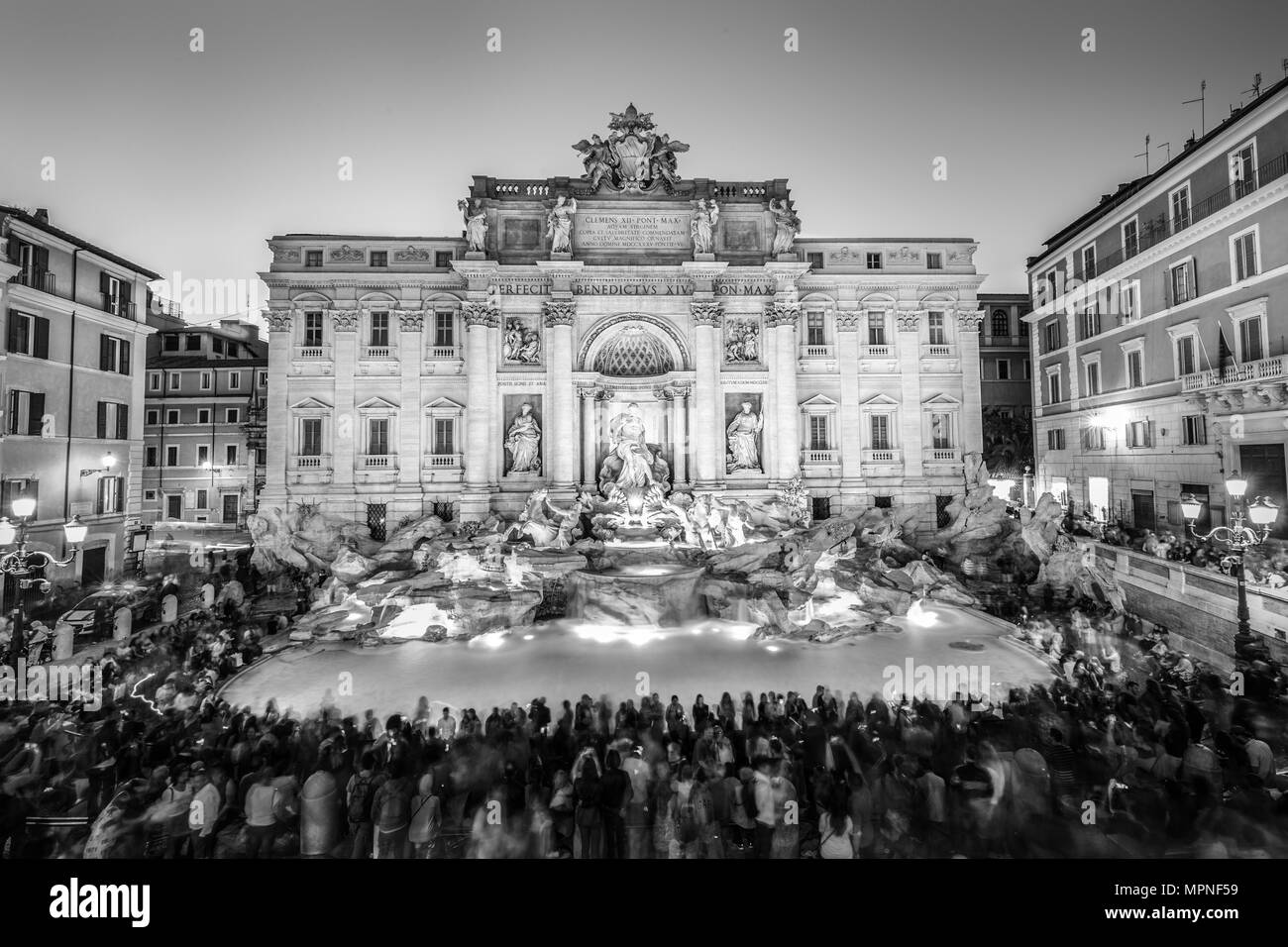 Italy rome crowd in Black and White Stock Photos & Images - Alamy
