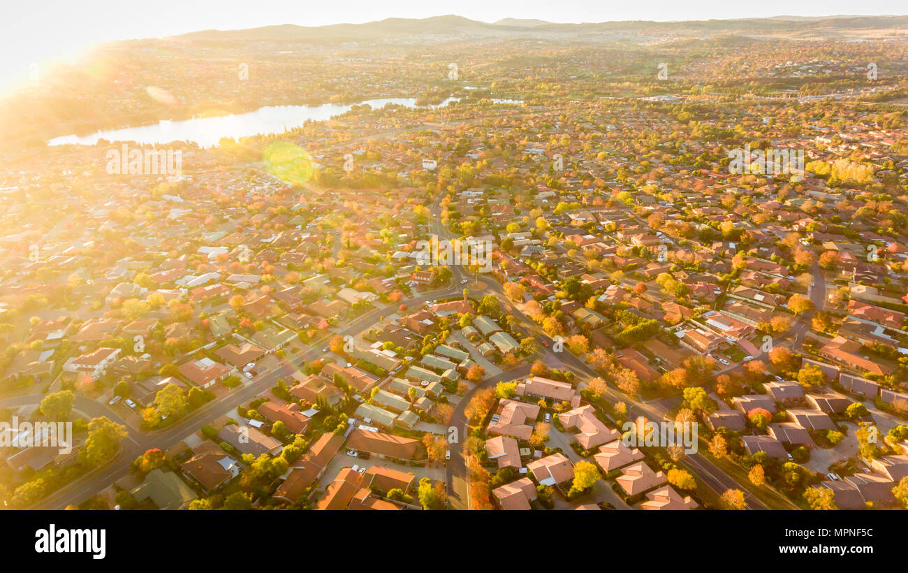 Aerial view of a typical suburb in Australia Stock Photo - Alamy