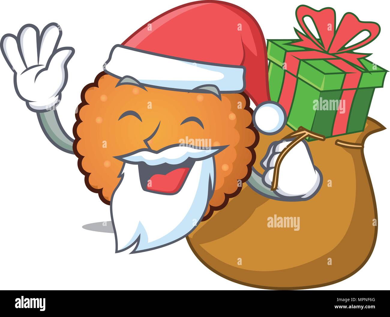 Santa cookies mascot cartoon hi-res stock photography and images - Alamy