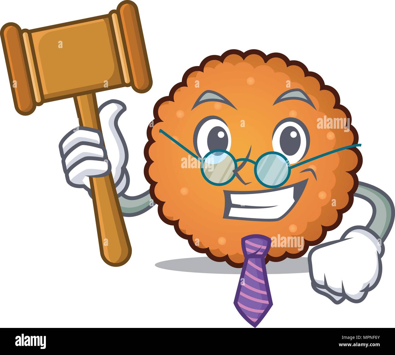 Judge cookies mascot cartoon style Stock Vector Image & Art - Alamy