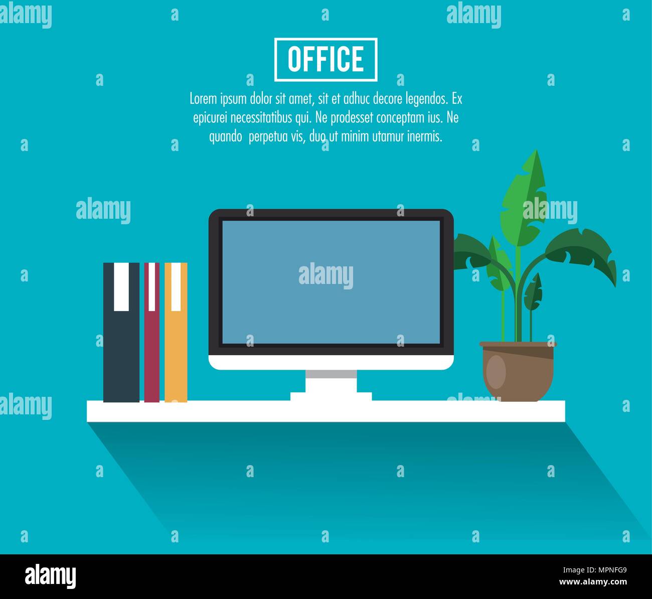 Office workplace concept Stock Vector Image & Art - Alamy