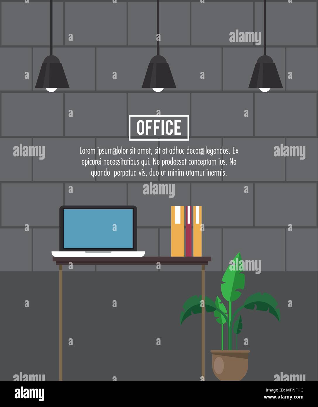 Office workplace concept Stock Vector Image & Art - Alamy