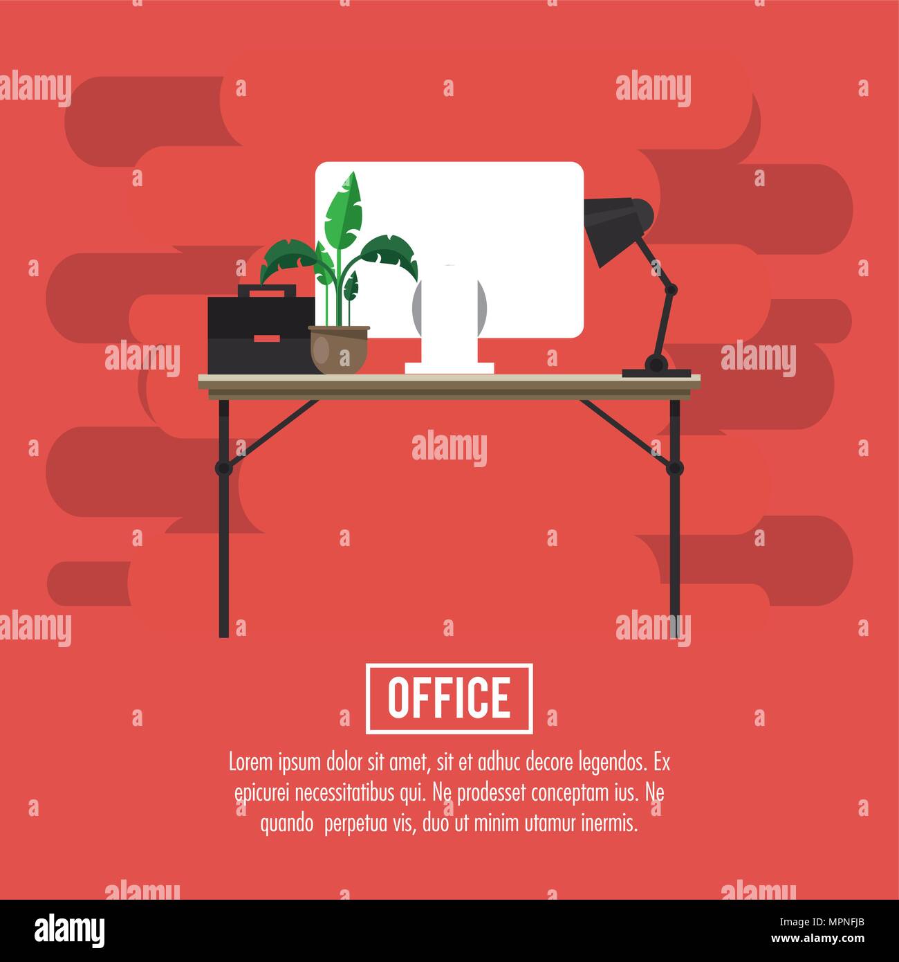 Office workplace concept Stock Vector Image & Art - Alamy