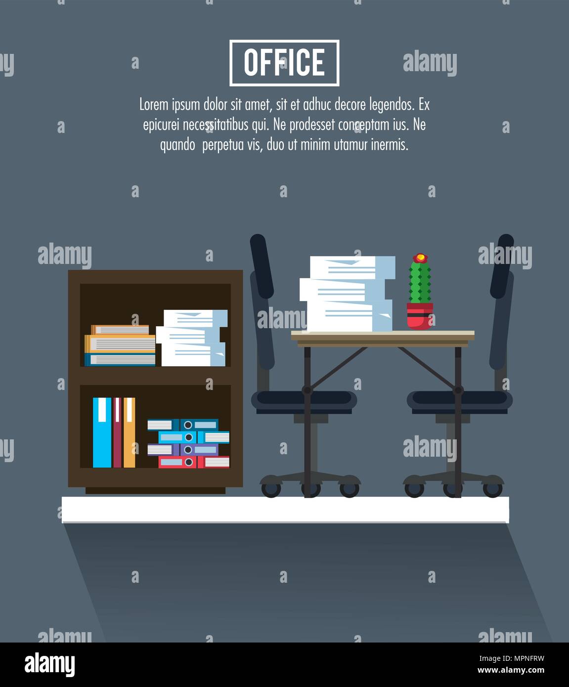 Modern library interior computer Stock Vector Images - Alamy