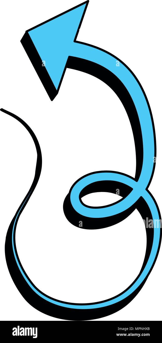 arrow direction pictogram icon sign vector illustration Stock Vector ...