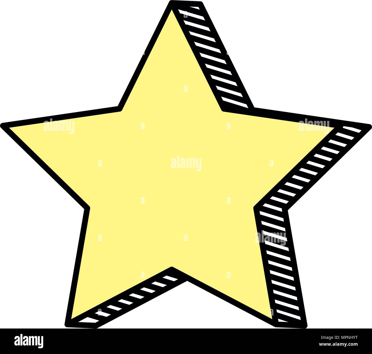 pictogram star shape symbol icon vector illustration Stock Vector Image ...