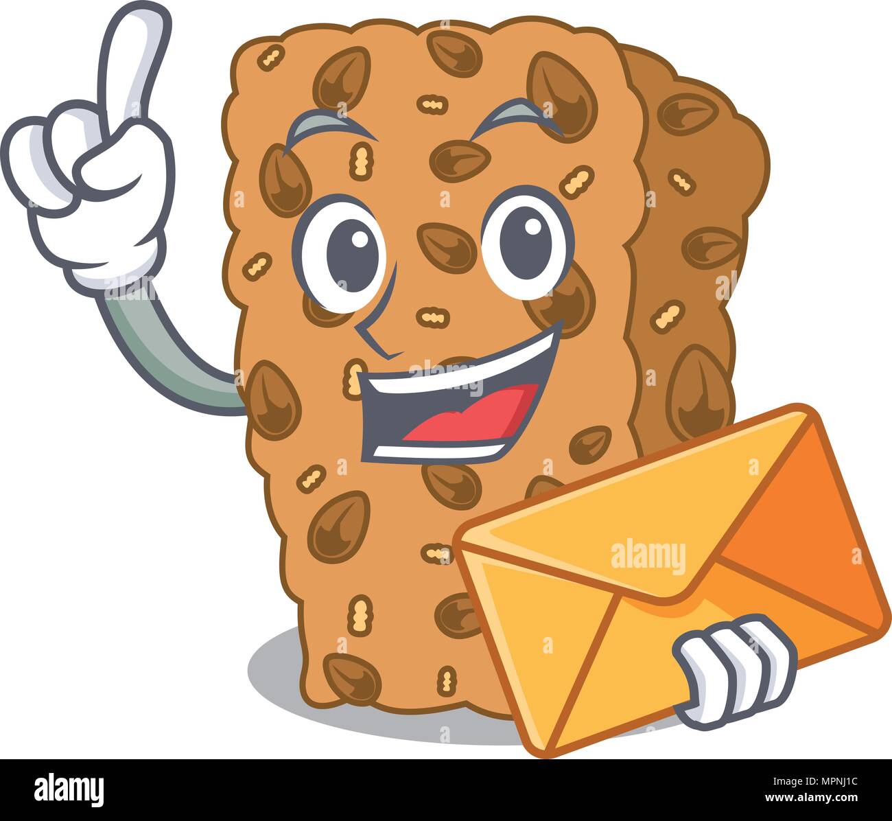 With envelope granola bar character cartoon Stock Vector Image & Art ...