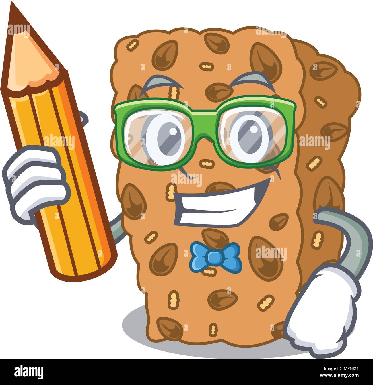 Student granola bar character cartoon Stock Vector Image & Art - Alamy
