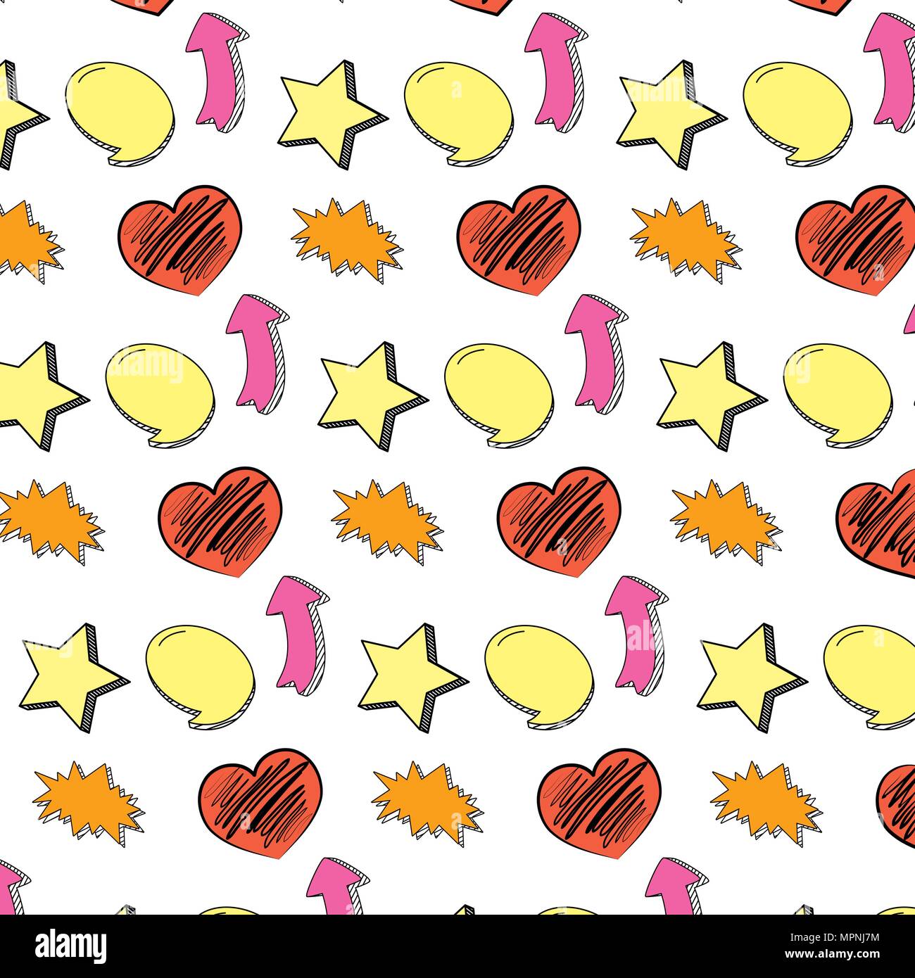 graphic hand drawn shape background vector illustration Stock Vector ...