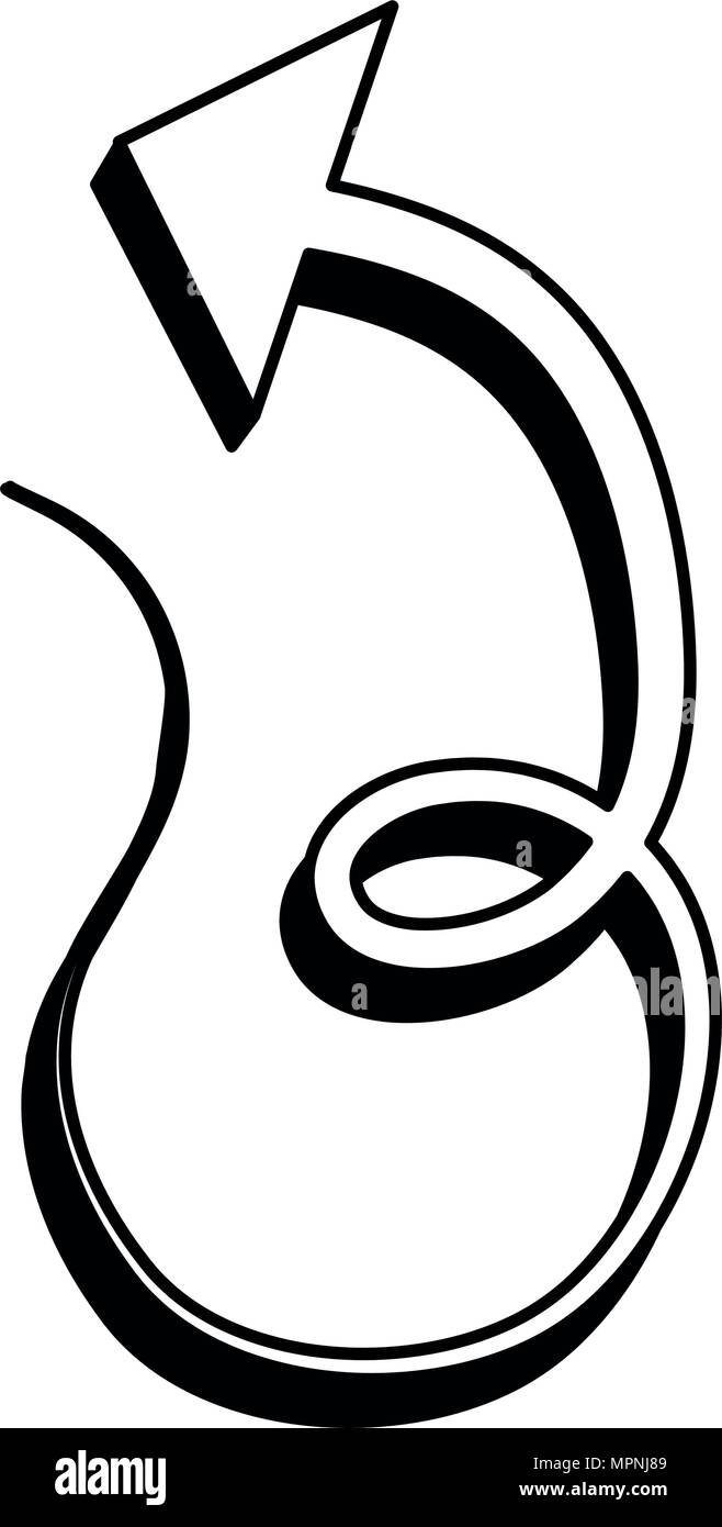 line arrow direction pictogram icon sign vector illustration Stock ...