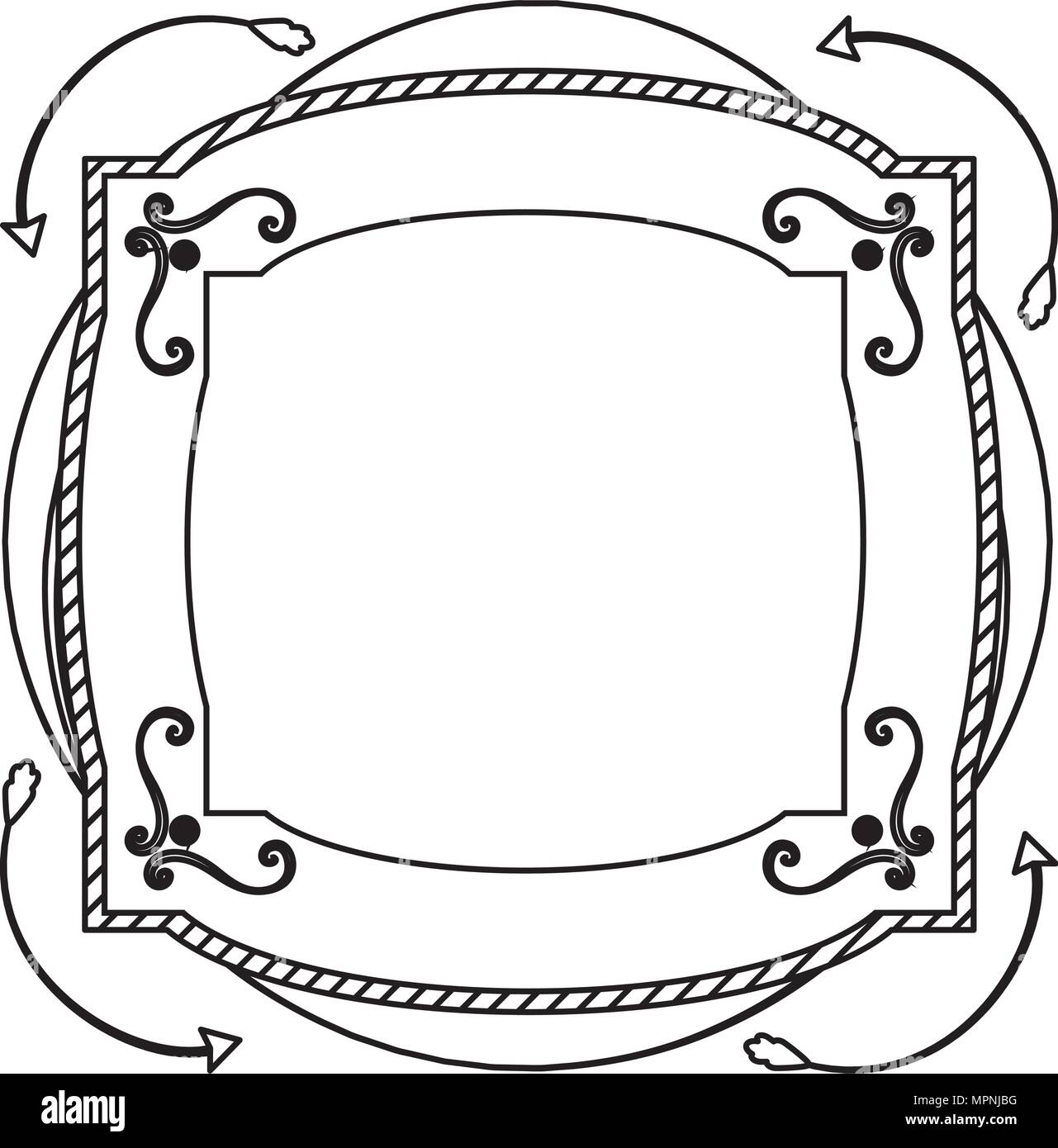 line emblem graphic shape hand drawn vector illustration Stock Vector ...