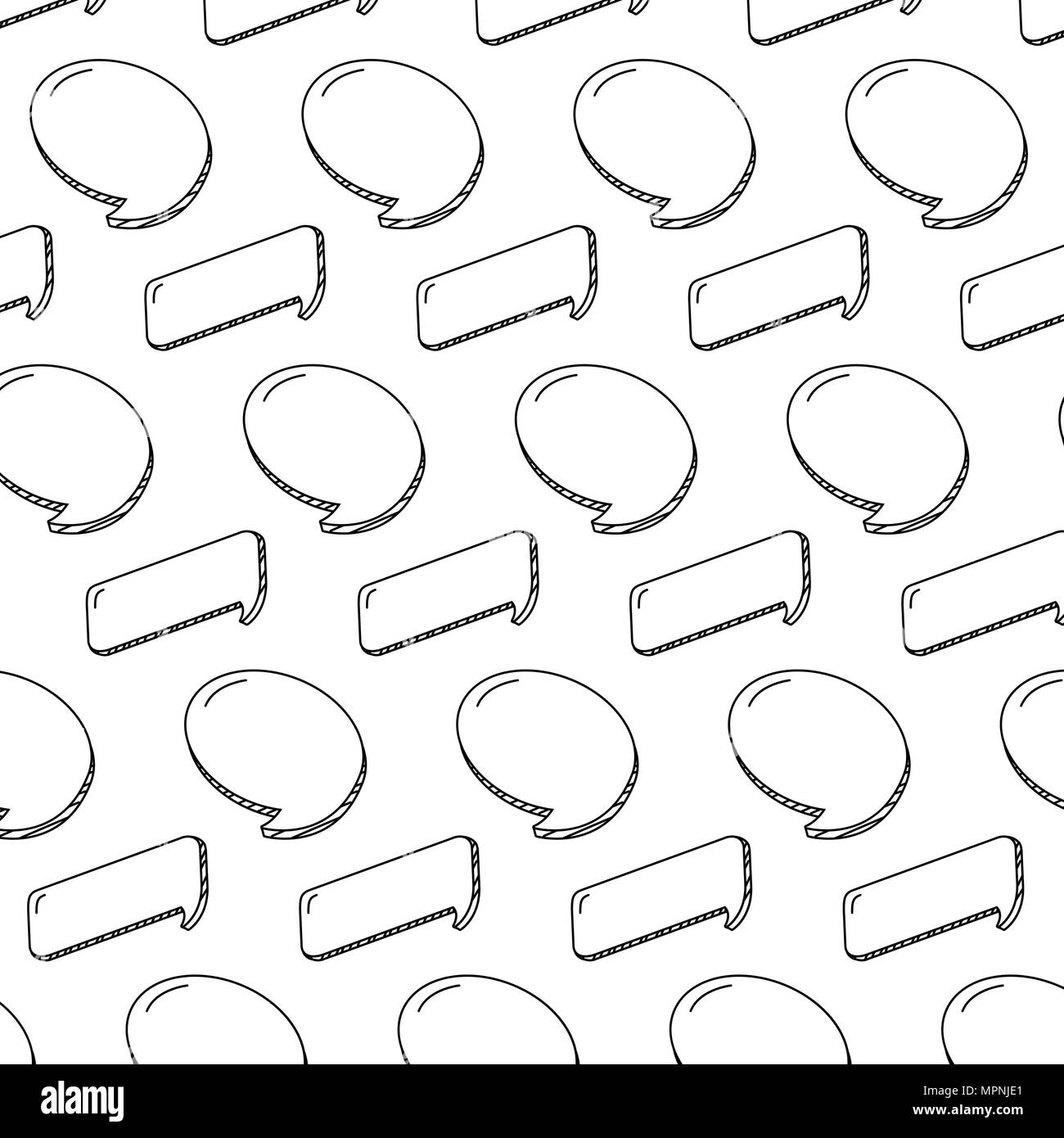 line chat bubble note message background vector illustration Stock ...