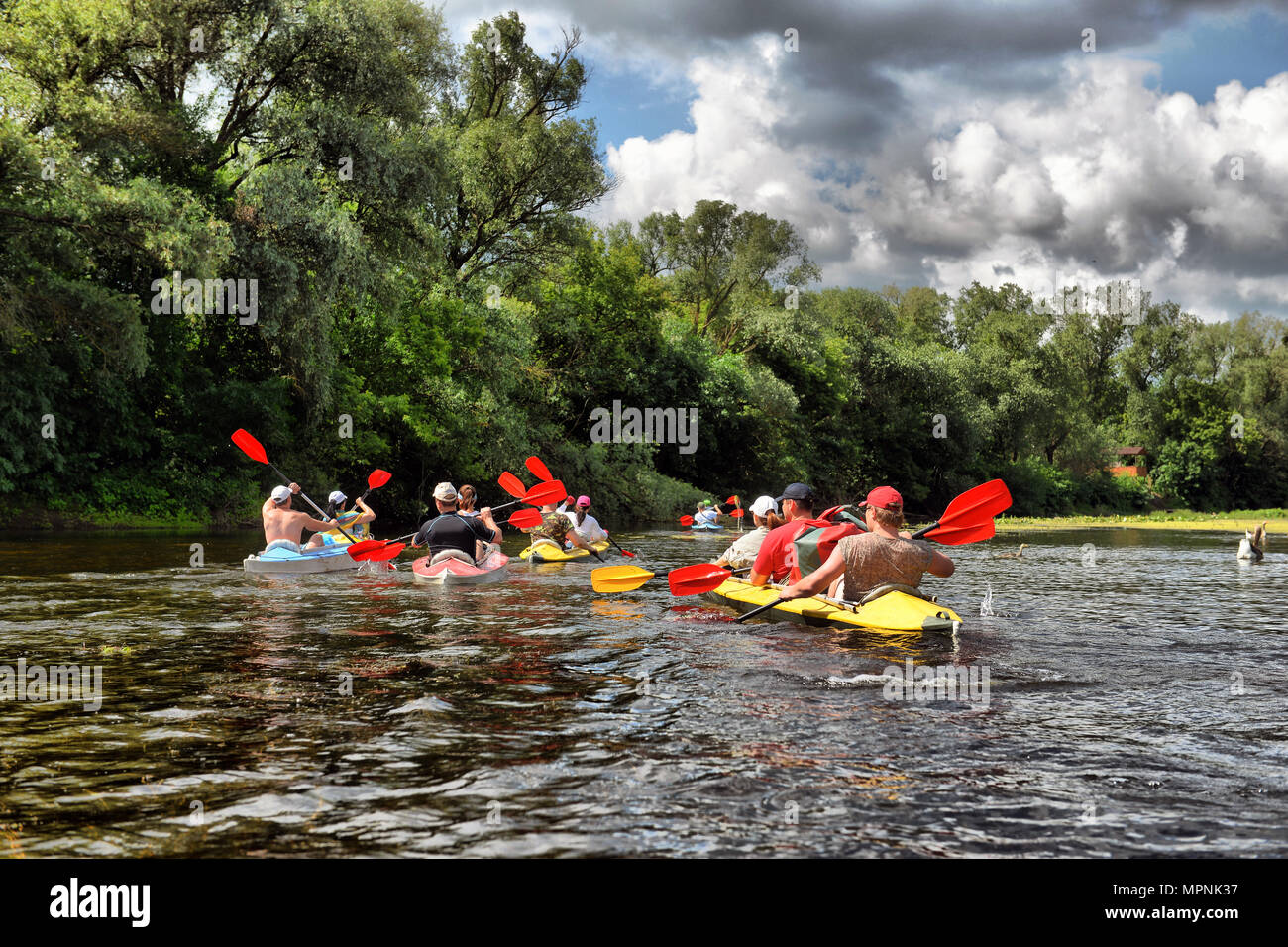 river, Sula, 2014 Ukraine, june14 ; river rafting kayaking editorial ...