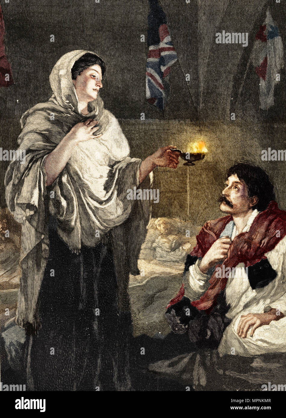 'The Lady with the Lamp', c1880. Artist: Unknown Stock Photo - Alamy