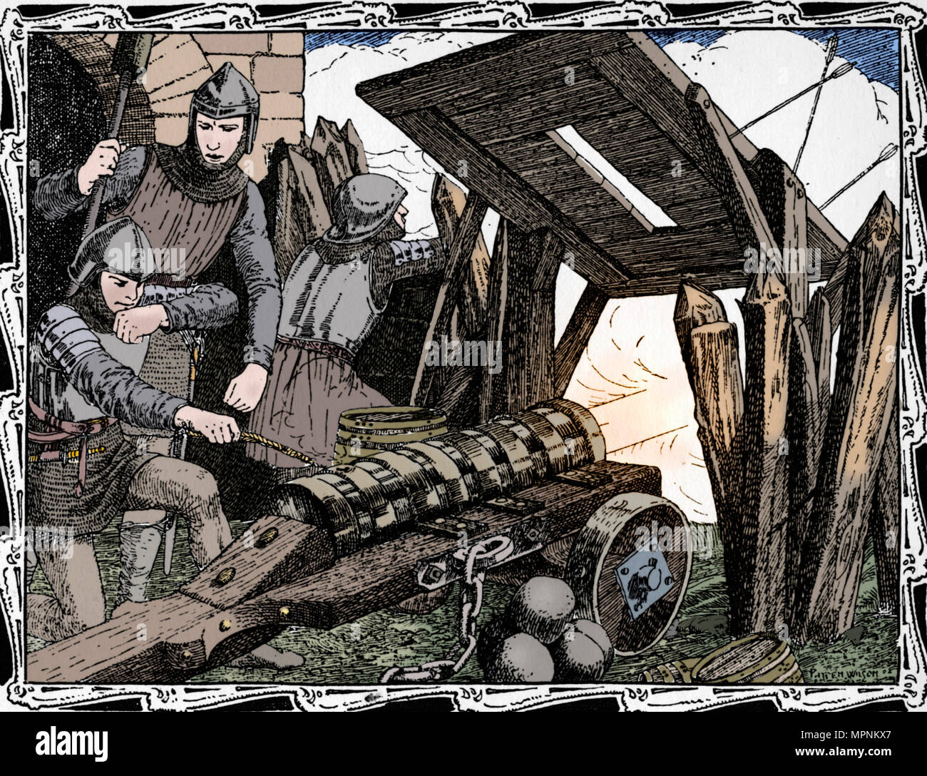 14th century cannon hi-res stock photography and images - Alamy