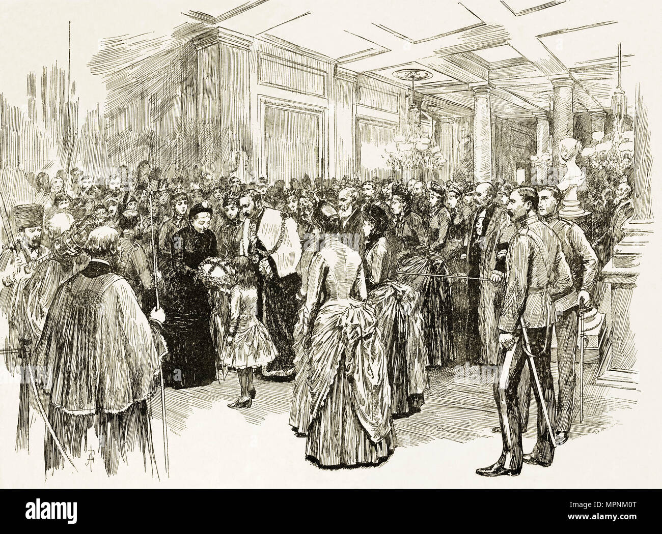 Queen Victoria at The Mansion House, City of London on Her return from ...