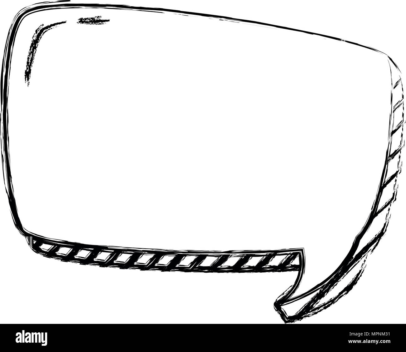 grunge square chat bubble note message vector illustration Stock Vector ...