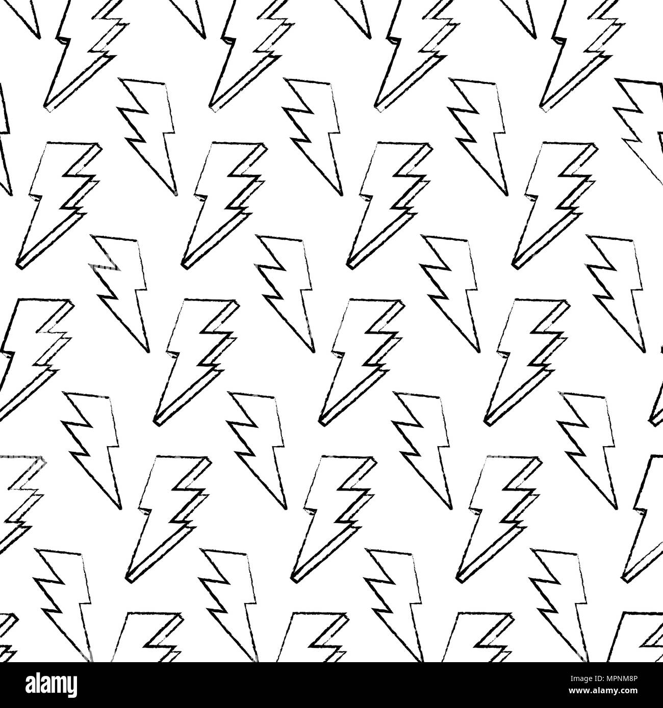 grunge graphic thunder hand drawn shape background vector illustration ...
