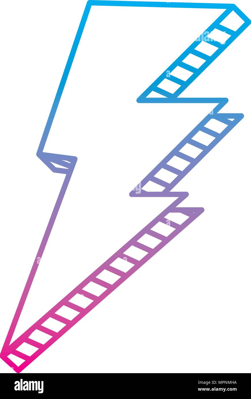 degraded line thunder graphic shape icon design vector illustration ...