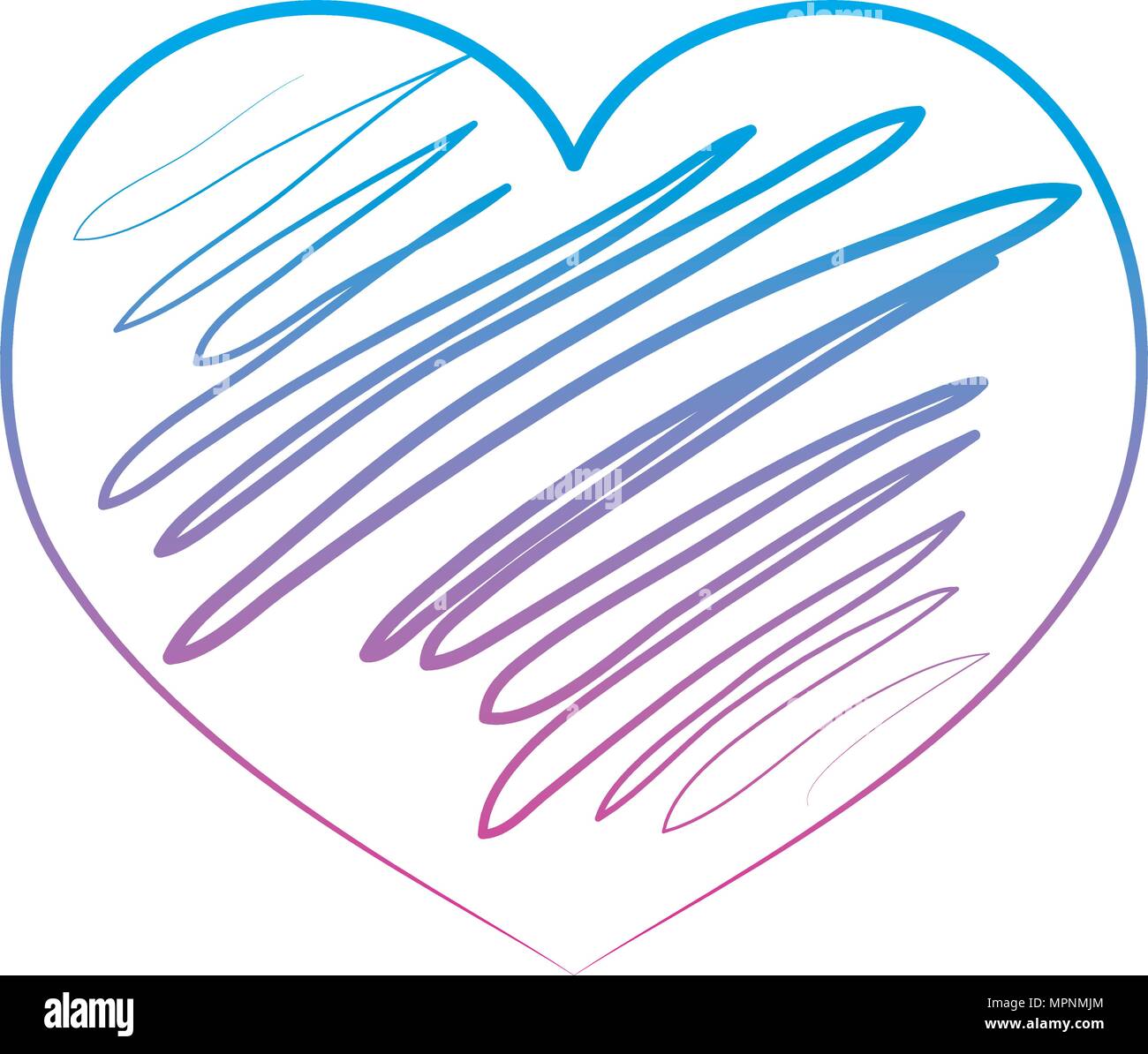 degraded line graphic heart shape icon design vector illustration Stock ...