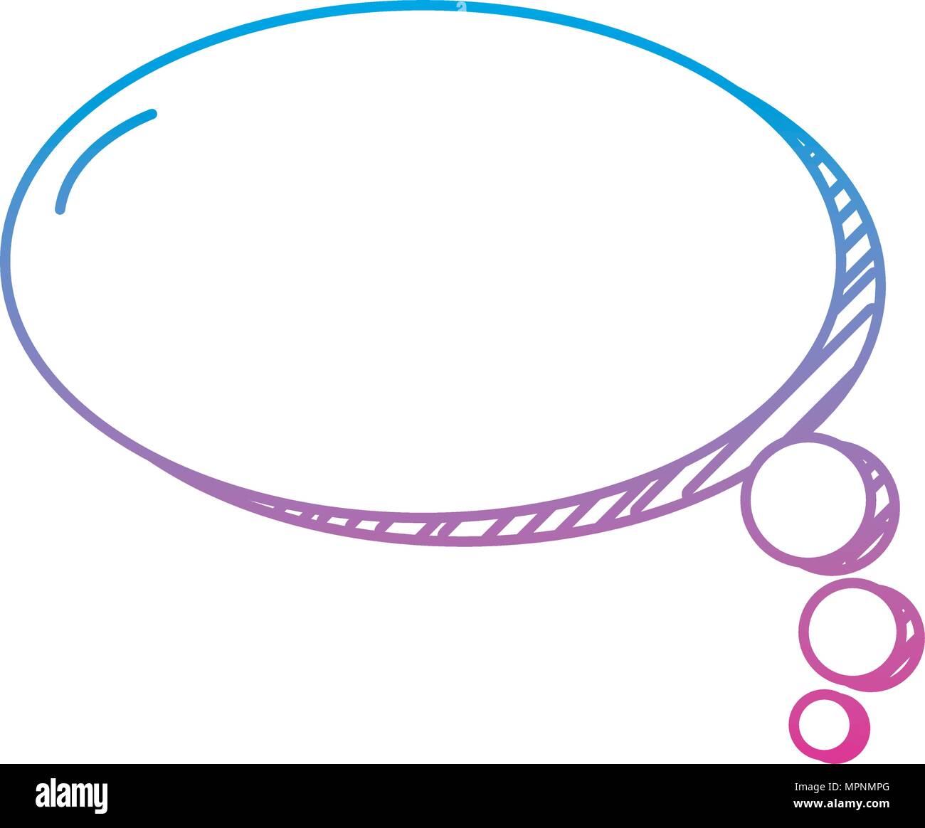 degraded line circle note chat bubble message vector illustration Stock ...