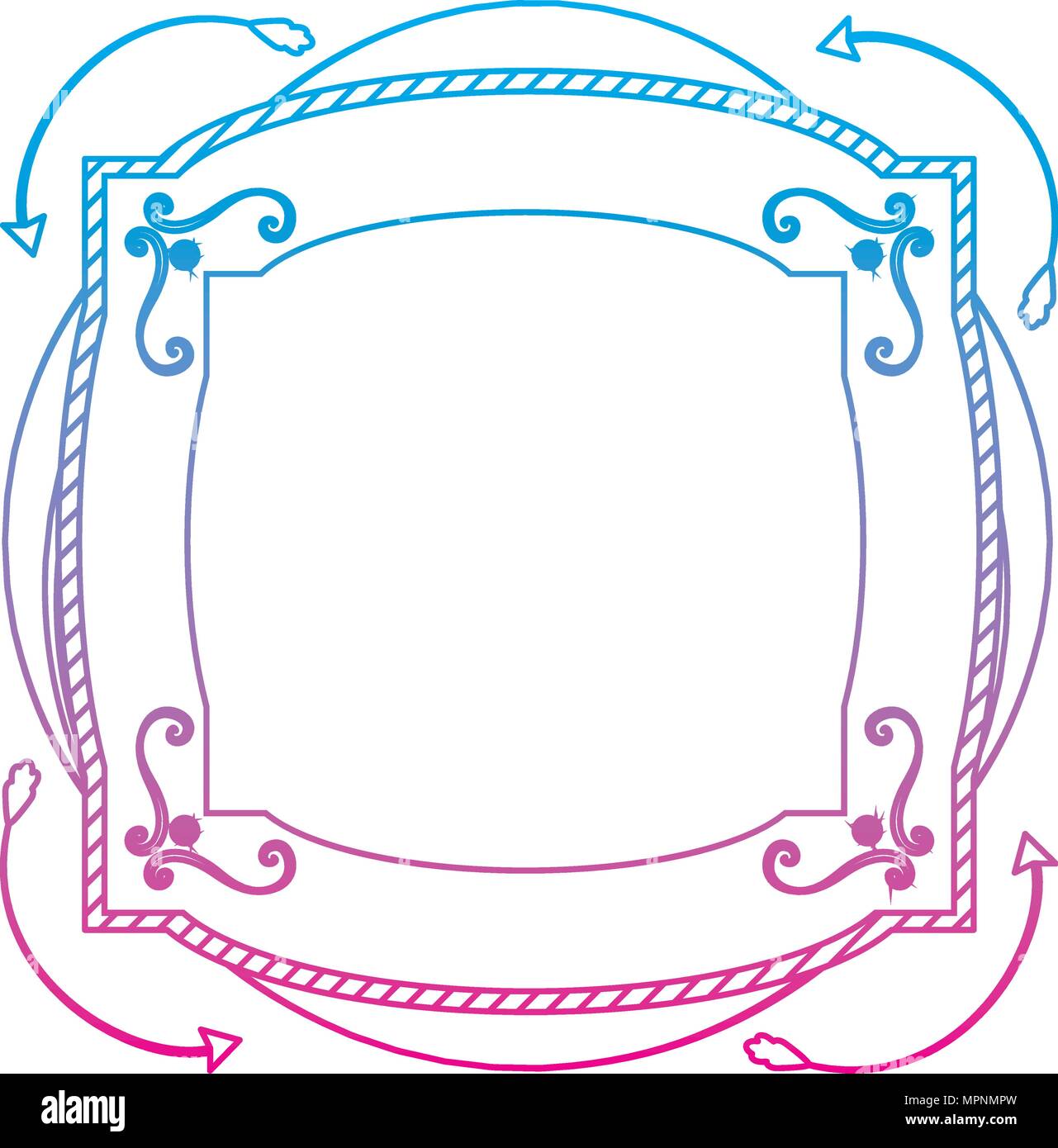 degraded line emblem graphic shape hand drawn vector illustration Stock ...