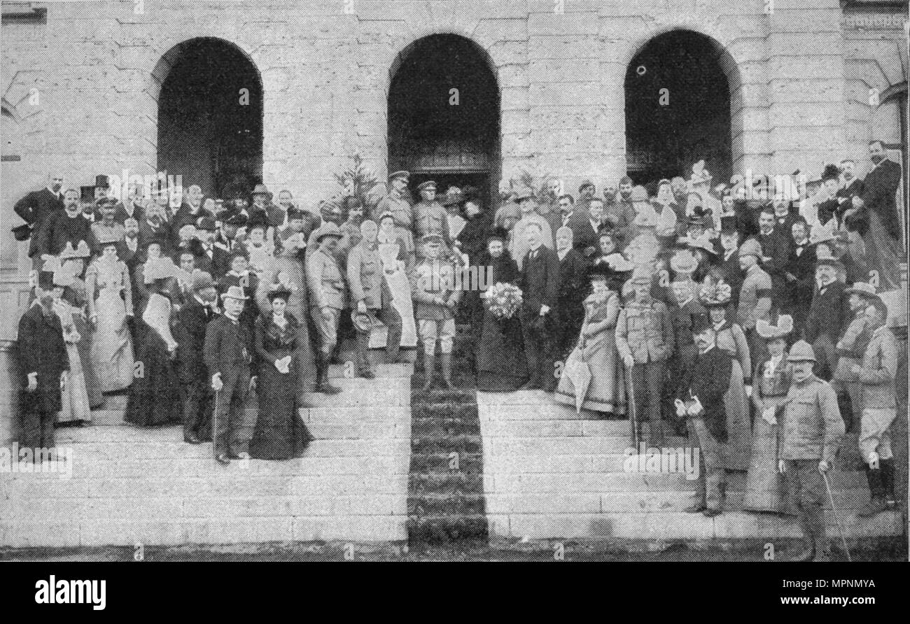 'The opening of the Palace of Justice as a Hospital by Lord Roberts ...
