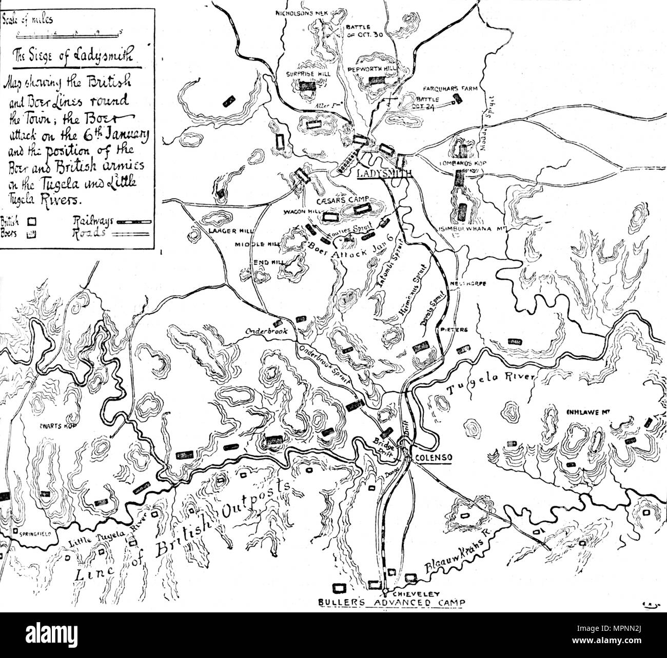 'The Siege of Ladysmith', c1899, (1902). Artist: Unknown Stock Photo ...