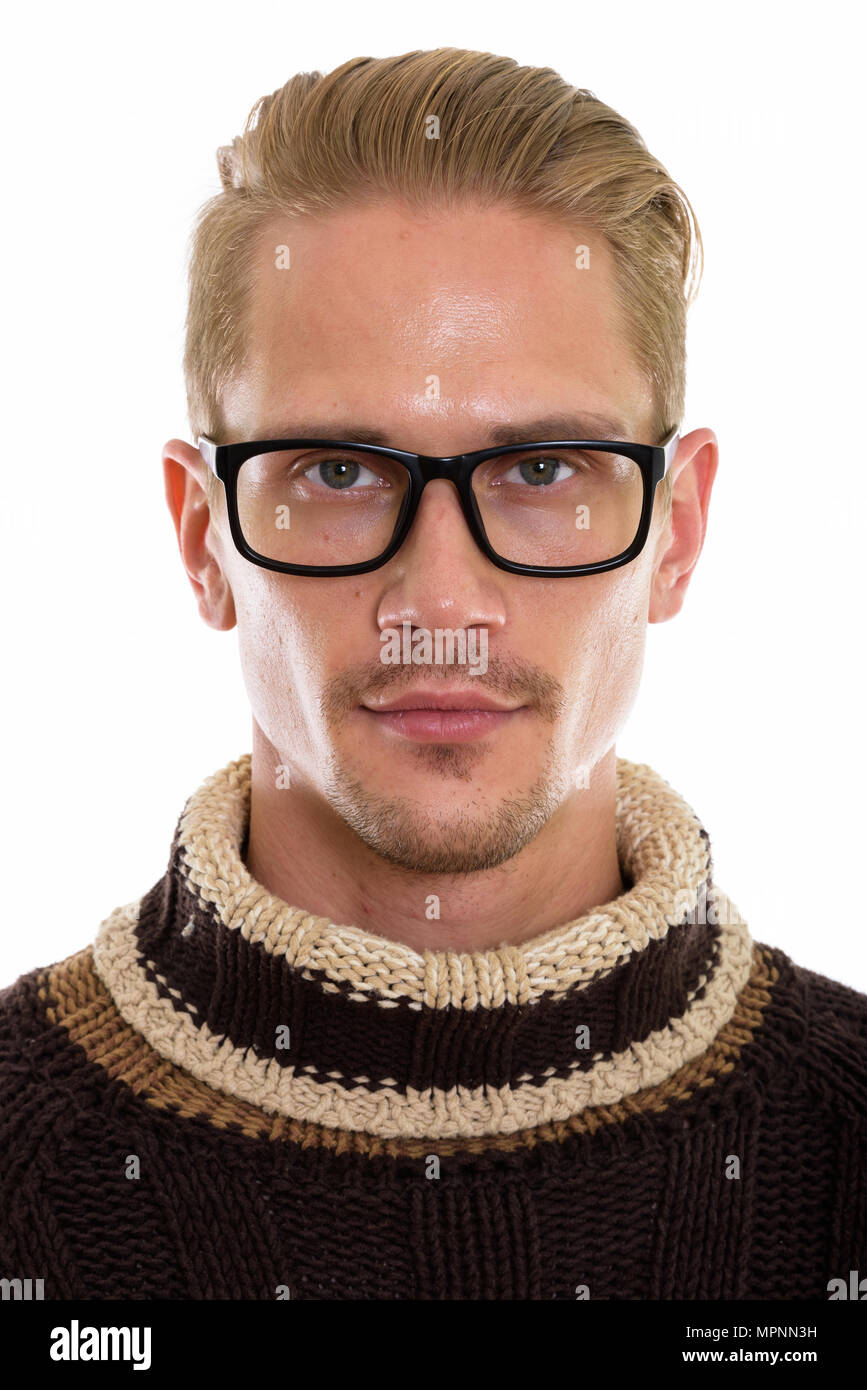 Handsome young man wearing eyeglasses hi-res stock photography and ...
