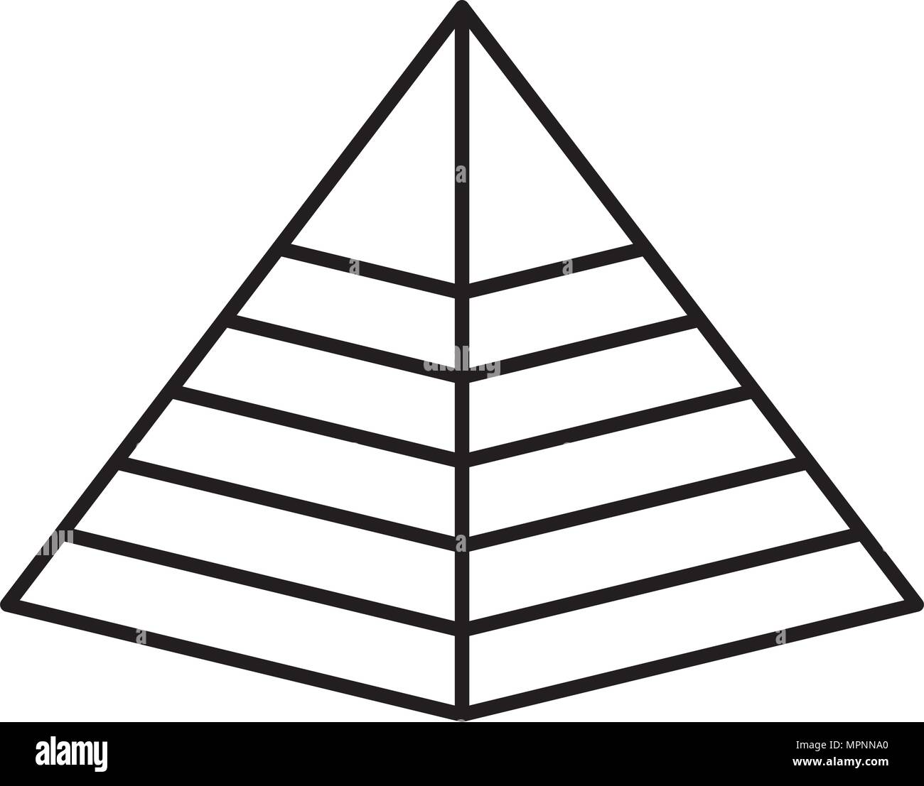 line giza egypt pyramid to tourism travel vector illustration Stock ...