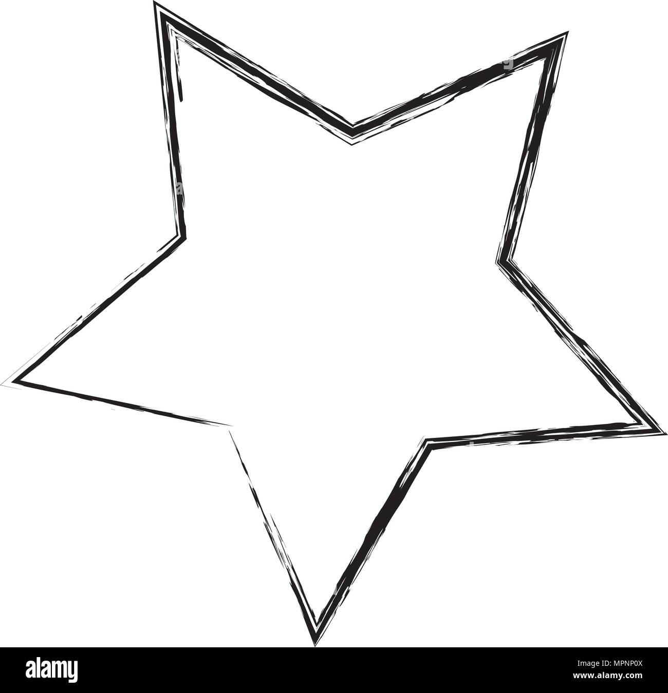 grunge sparkly star shape decoration style vector illustration Stock ...