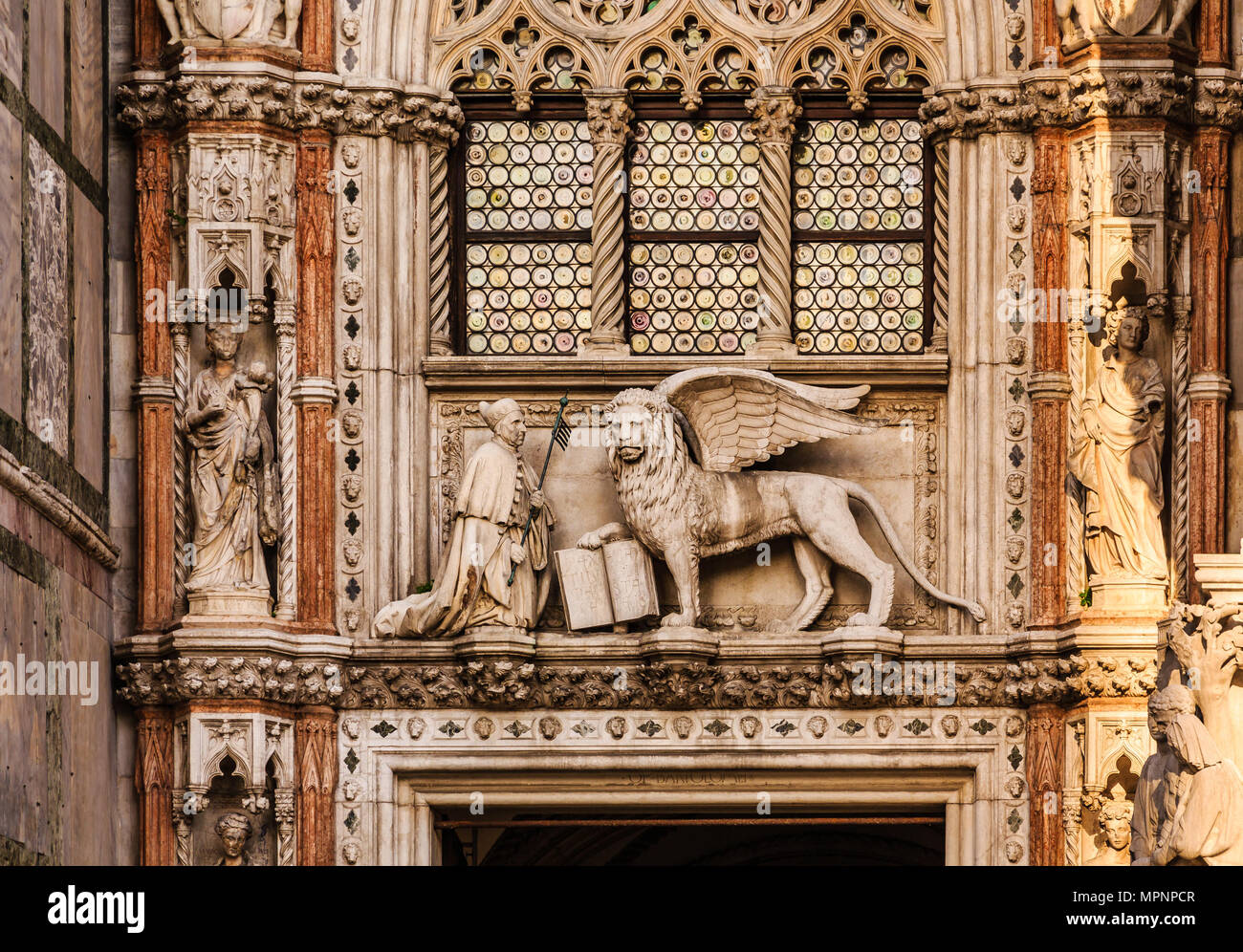 Winged Lion Symbol of Venice Stock Photo - Alamy