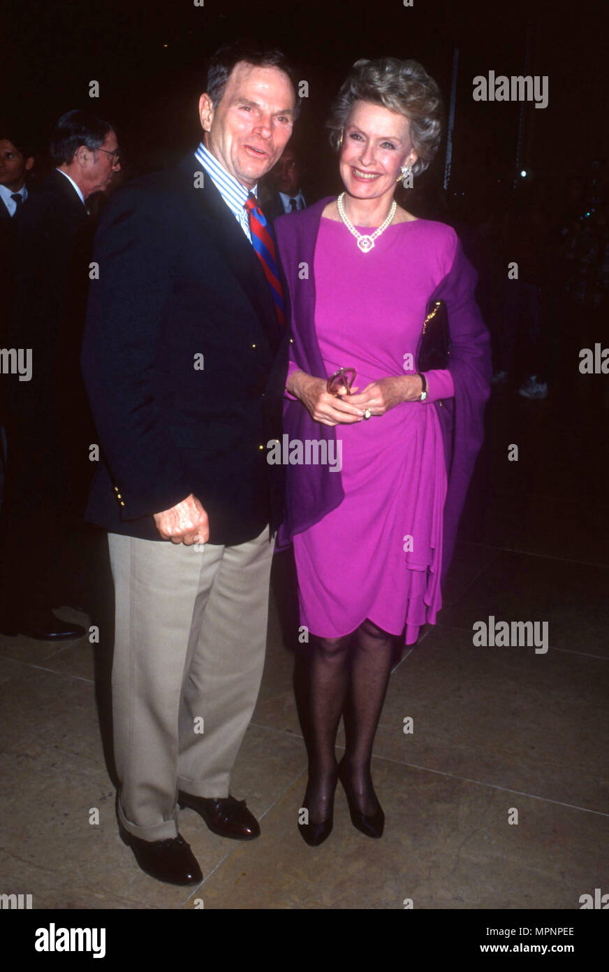 BEVERLY HILLS, CA - FEBRUARY 28: (L-R) Ted Hartley and Actress Dina ...