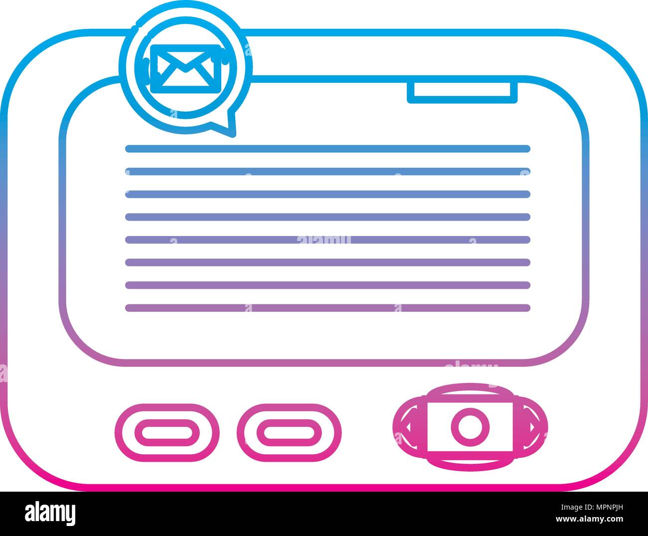 degraded line digital screen tablet technology display vector ...