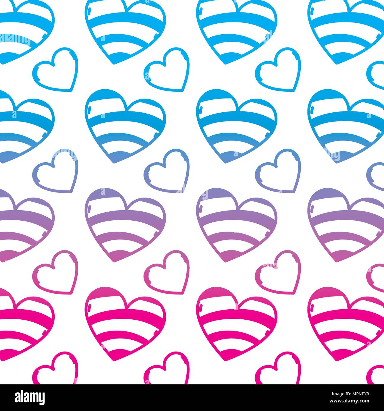 degraded line decoration heart shape trendy background vector ...