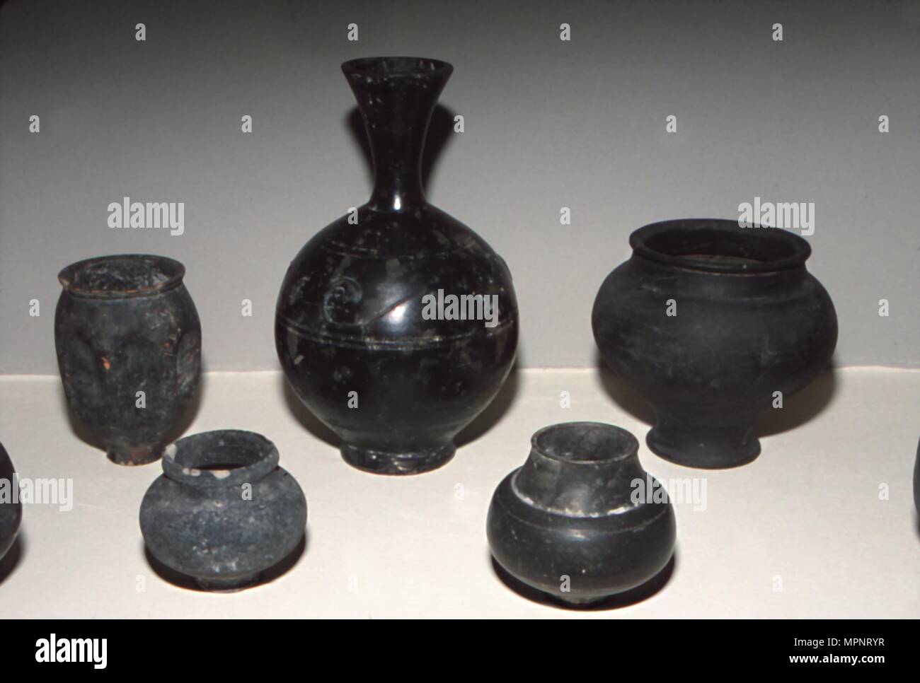 Roman 'Terra nigra' pottery and Barbatine work, Rheims, c1st century ...