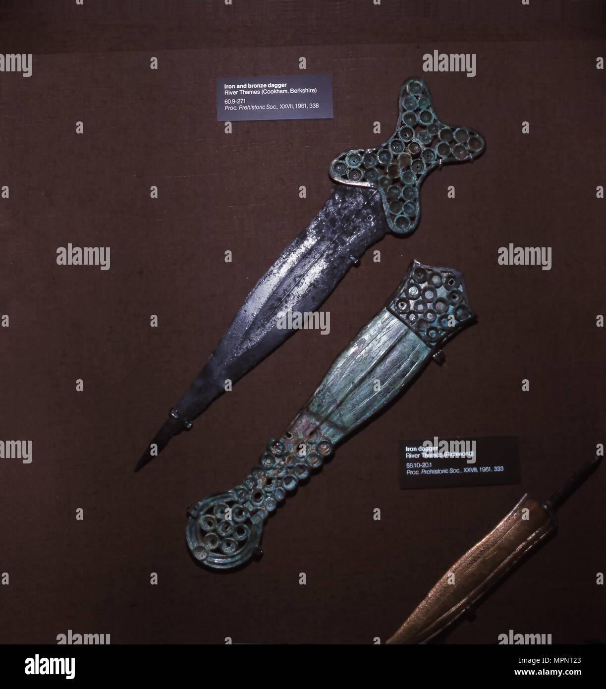 Celtic Dagger and Sheath in Iron and Bronze, c600BC-c550BC Artist ...