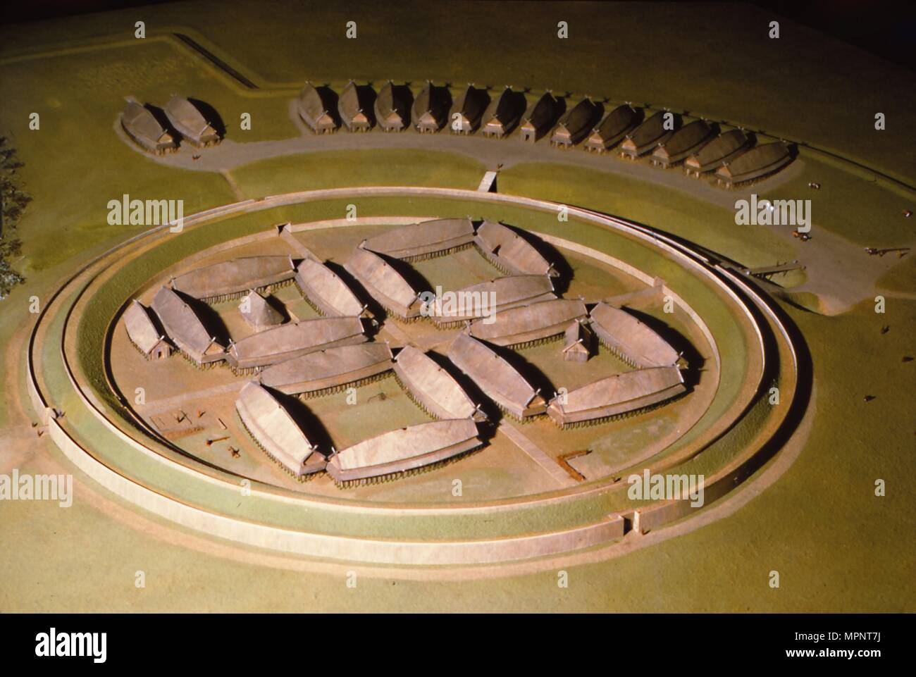 Model of the Viking Fortress at Trelleborg, Denmark, c20th century ...
