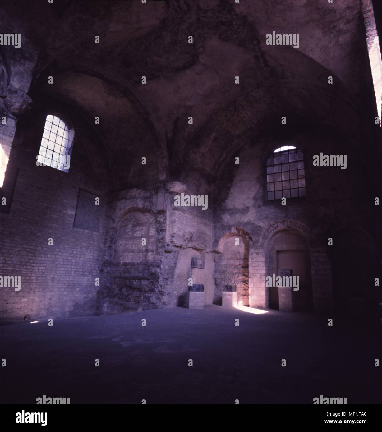 Interior of the Roman Baths, incorporated in the Cluny Monastery, Paris ...