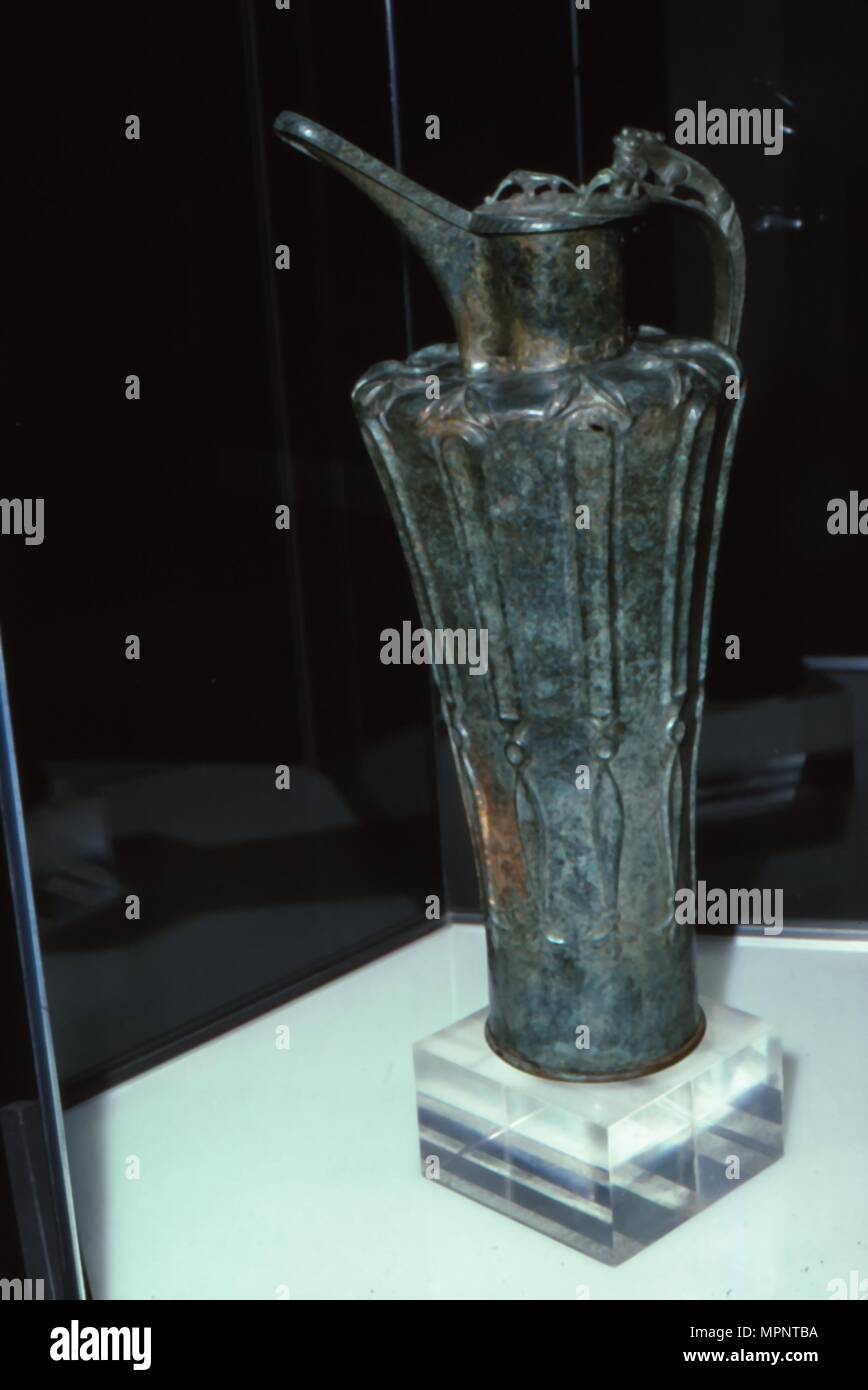 Bronze Celtic Flagon from Durrnberg, 5th Century BC. Artist: Unknown ...