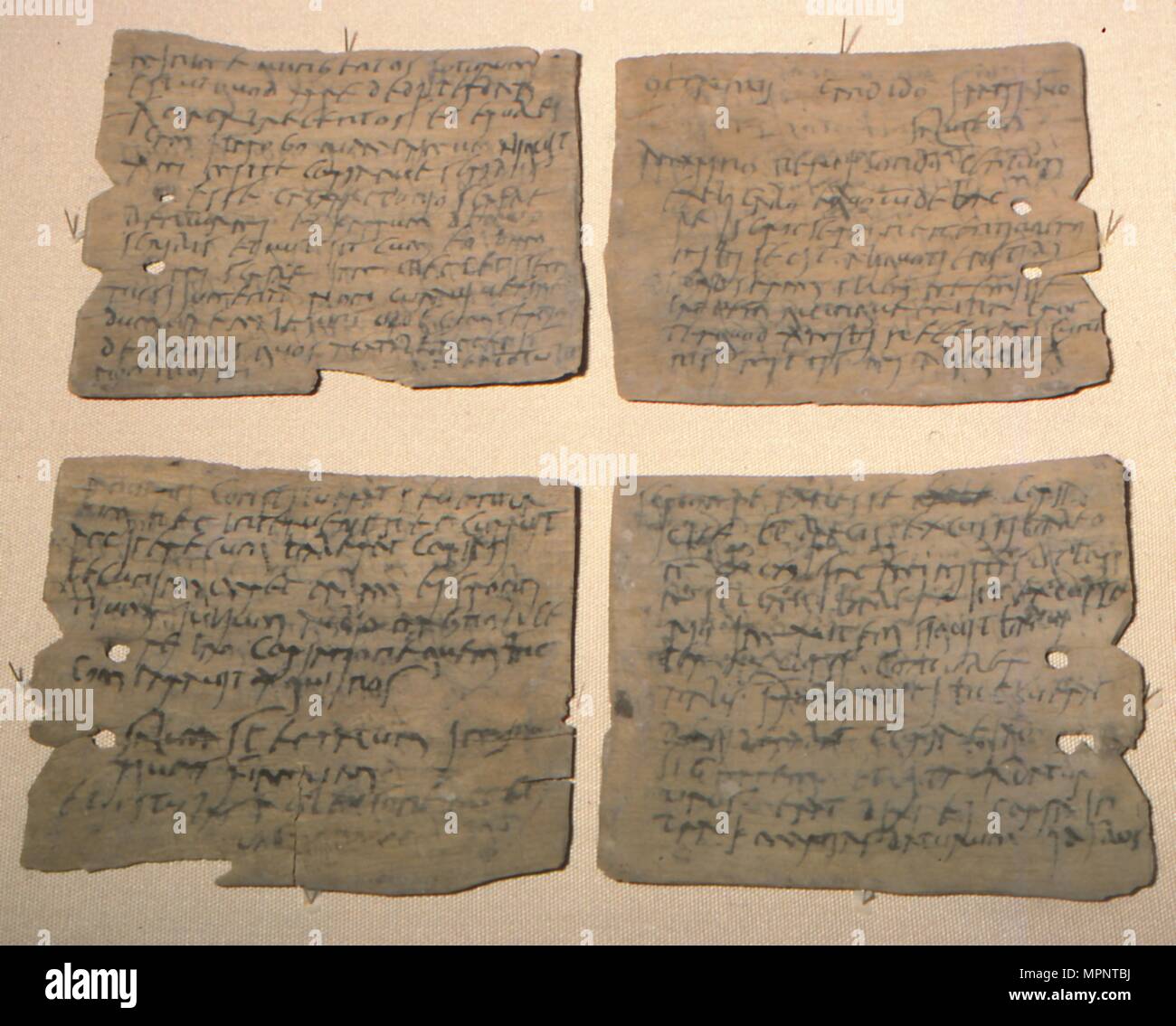 Vindolanda Letters, AD 92-120. Artist: Unknown Stock Photo - Alamy