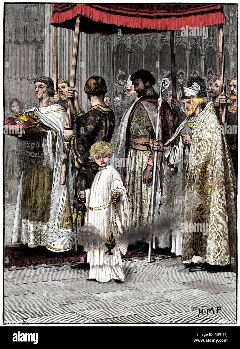 Coronation medieval king england hi-res stock photography and images ...