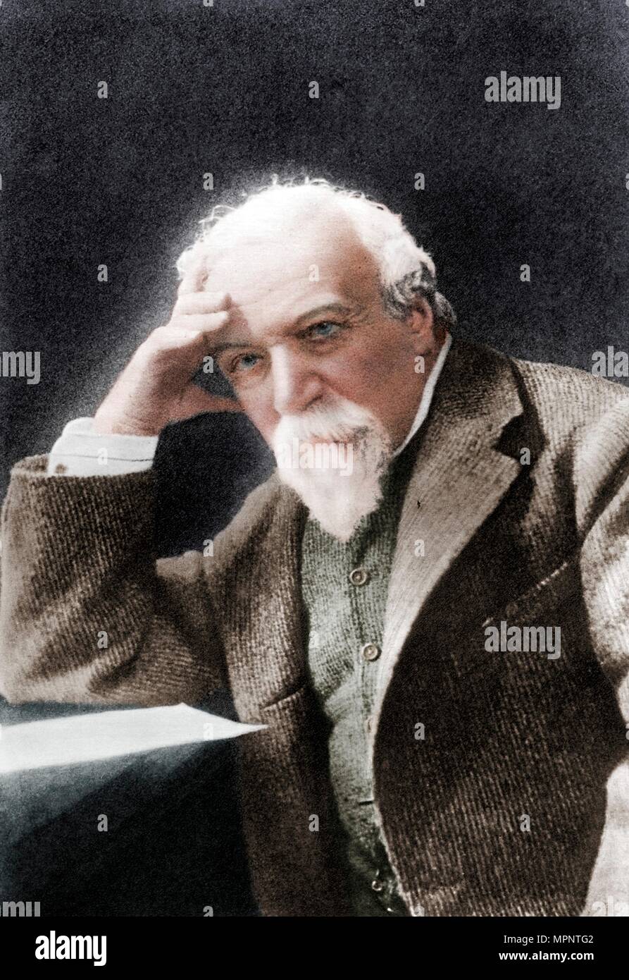 Robert Browning, English poet and playwright, late 19th century. Artist ...